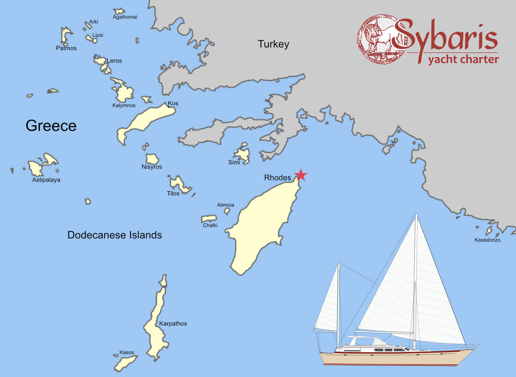 Sailing on Sybaris | Skippered sail charter in the Eastern Mediterranean
